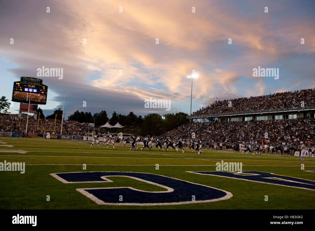 September 17, 2010; Reno, NV, USA; Interior view of Mackay Stadium ...
