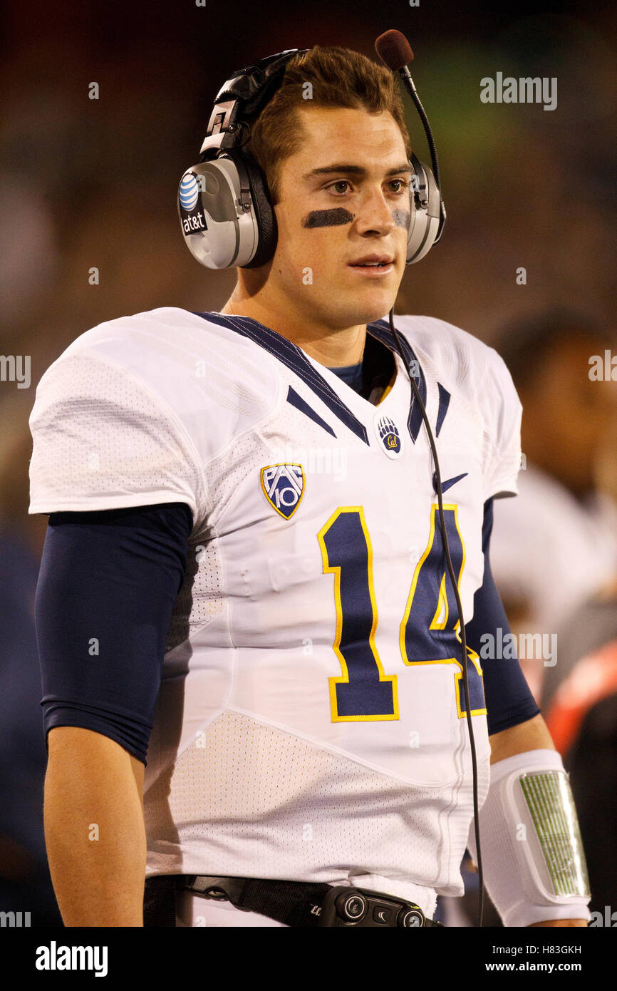September 17, 2010; Reno, NV, USA; California Golden Bears quarterback ...
