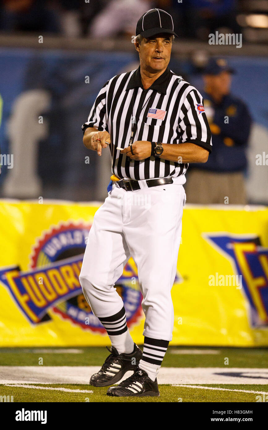 September 17, 2010; Reno, NV, USA; Line judge David Nesmith during the ...