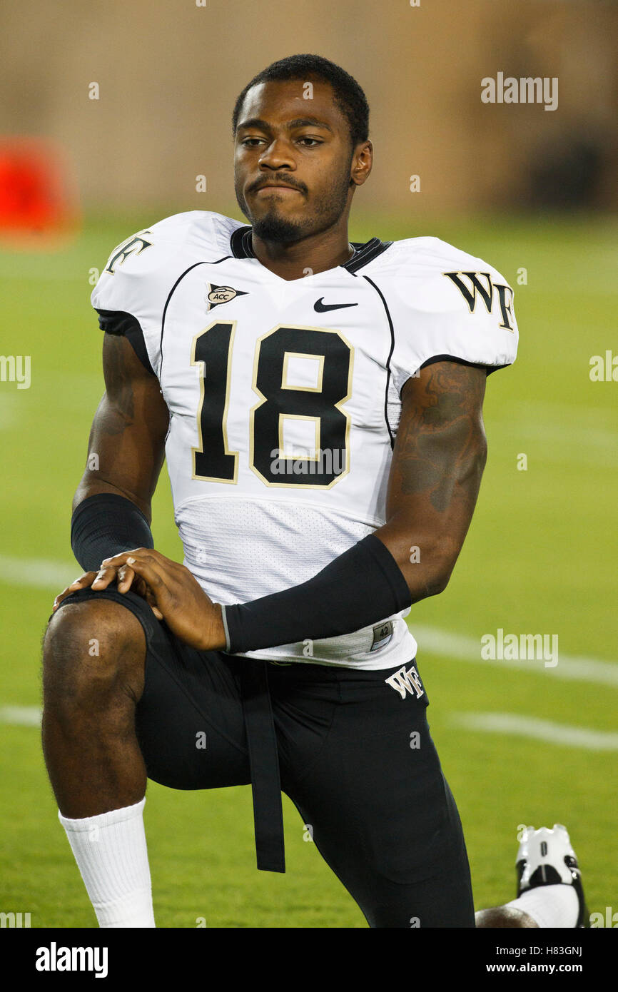 September 18, 2010; Stanford, CA, USA; Wake Forest Demon Deacons wide ...