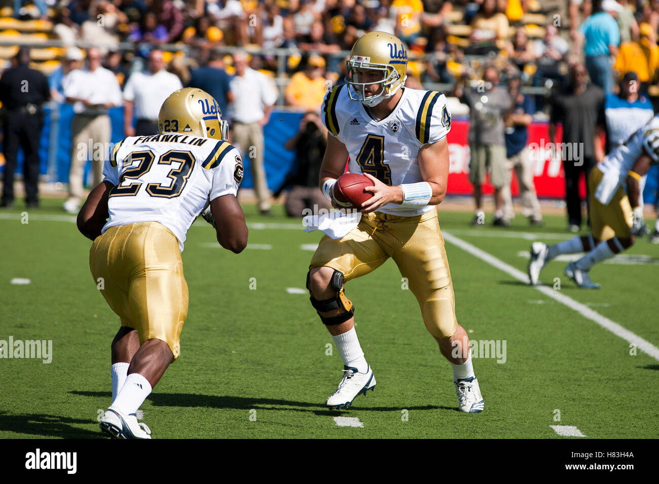 October 9, 2010; Berkeley, CA, USA; UCLA Bruins quarterback Kevin ...