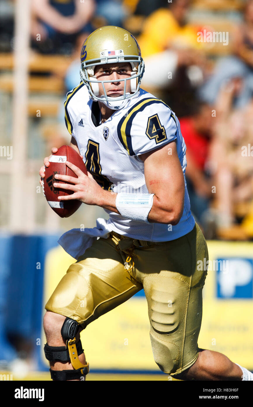October 9, 2010; Berkeley, CA, USA; UCLA Bruins quarterback Kevin ...