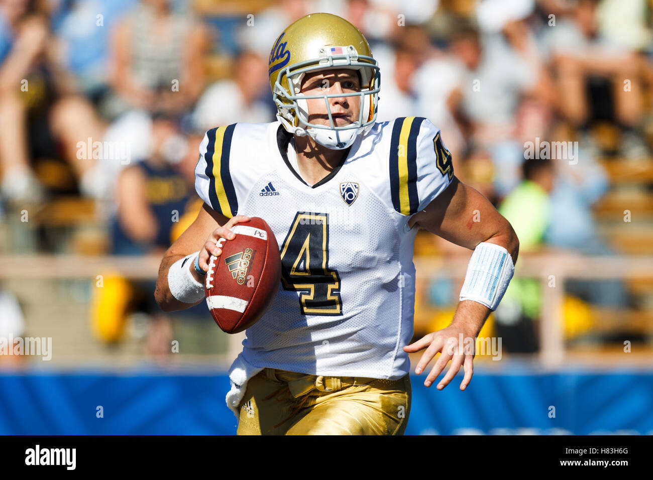 October 9, 2010; Berkeley, CA, USA; UCLA Bruins quarterback Kevin ...