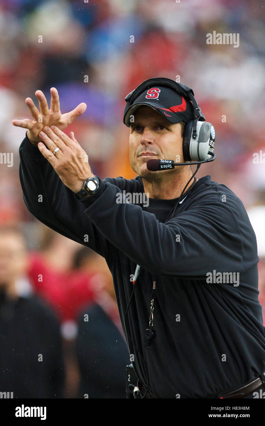 Jim harbaugh stanford hi-res stock photography and images - Alamy