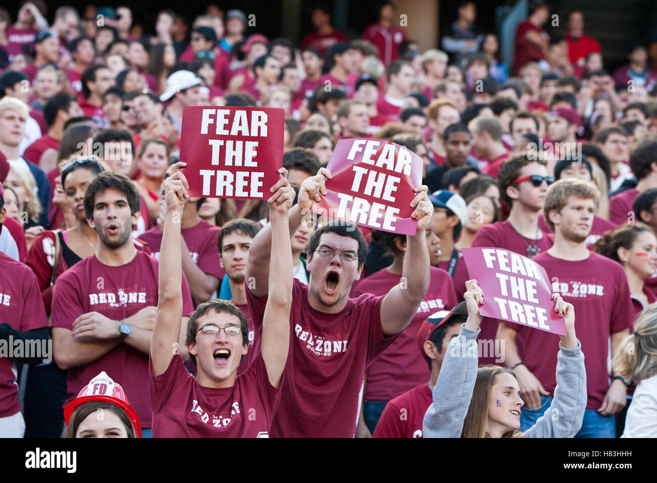 November 6, 2010; Stanford, CA, USA; Stanford Cardinal fans during the ...