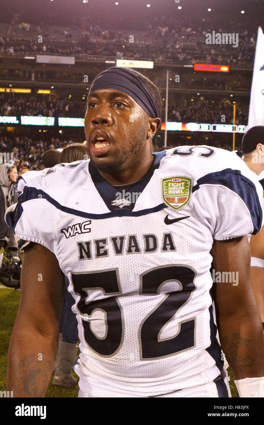 January 9, 2011; San Francisco, CA, USA; Nevada Wolf Pack linebacker ...
