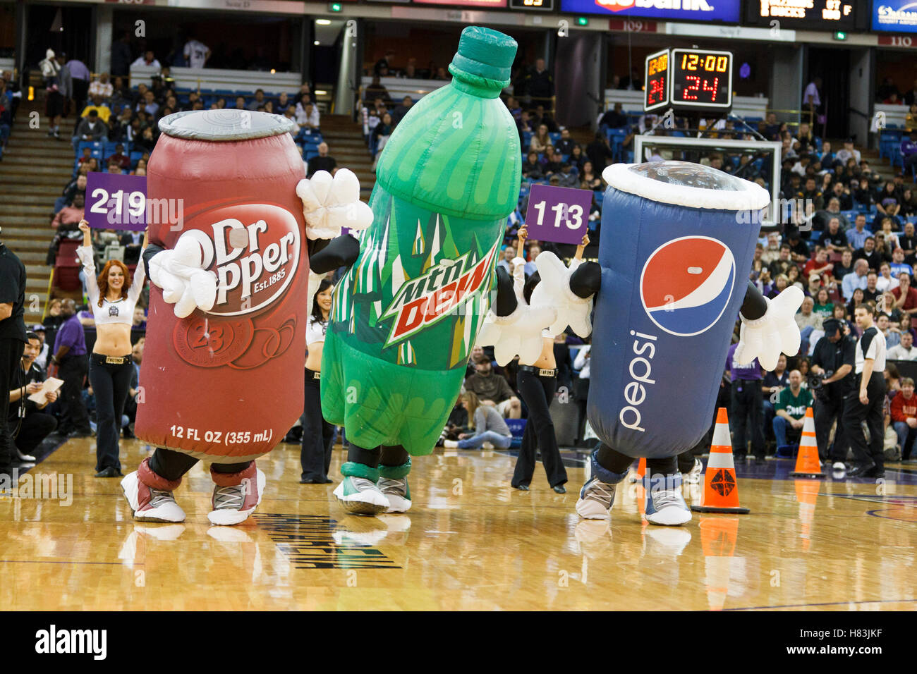 January 19, 2011; Sacramento, CA, USA; Pepsi promotional products ...