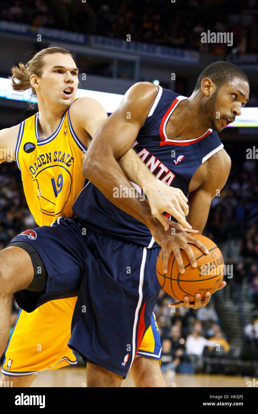 February 25, 2011; Oakland, CA, USA; Atlanta Hawks center Al Horford ...