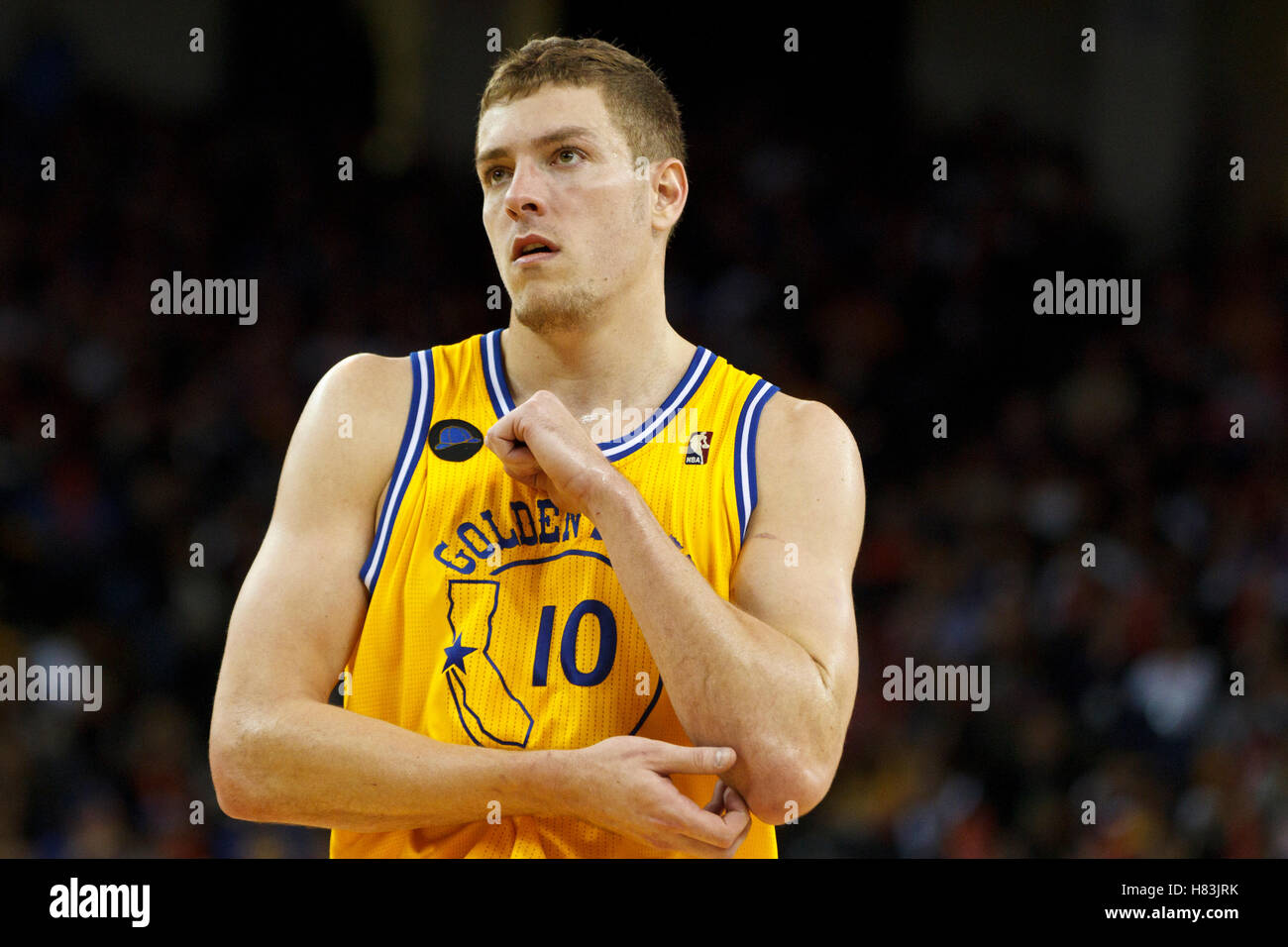 February 25, 2011; Oakland, CA, USA; Golden State Warriors center David ...