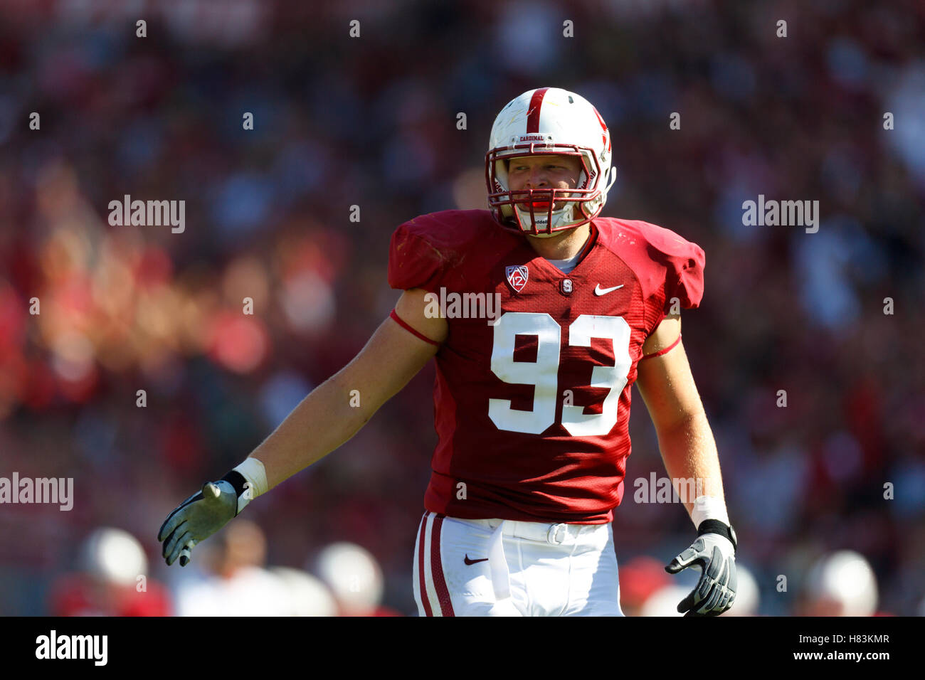 Linebacker trent murphy 93 stanford hi-res stock photography and images ...