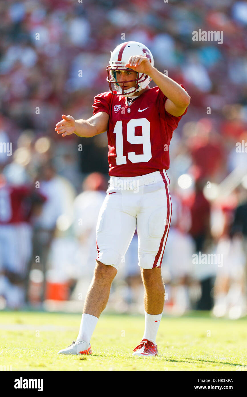 September 3, 2011; Stanford, CA, USA; Stanford Cardinal kicker Jordan ...
