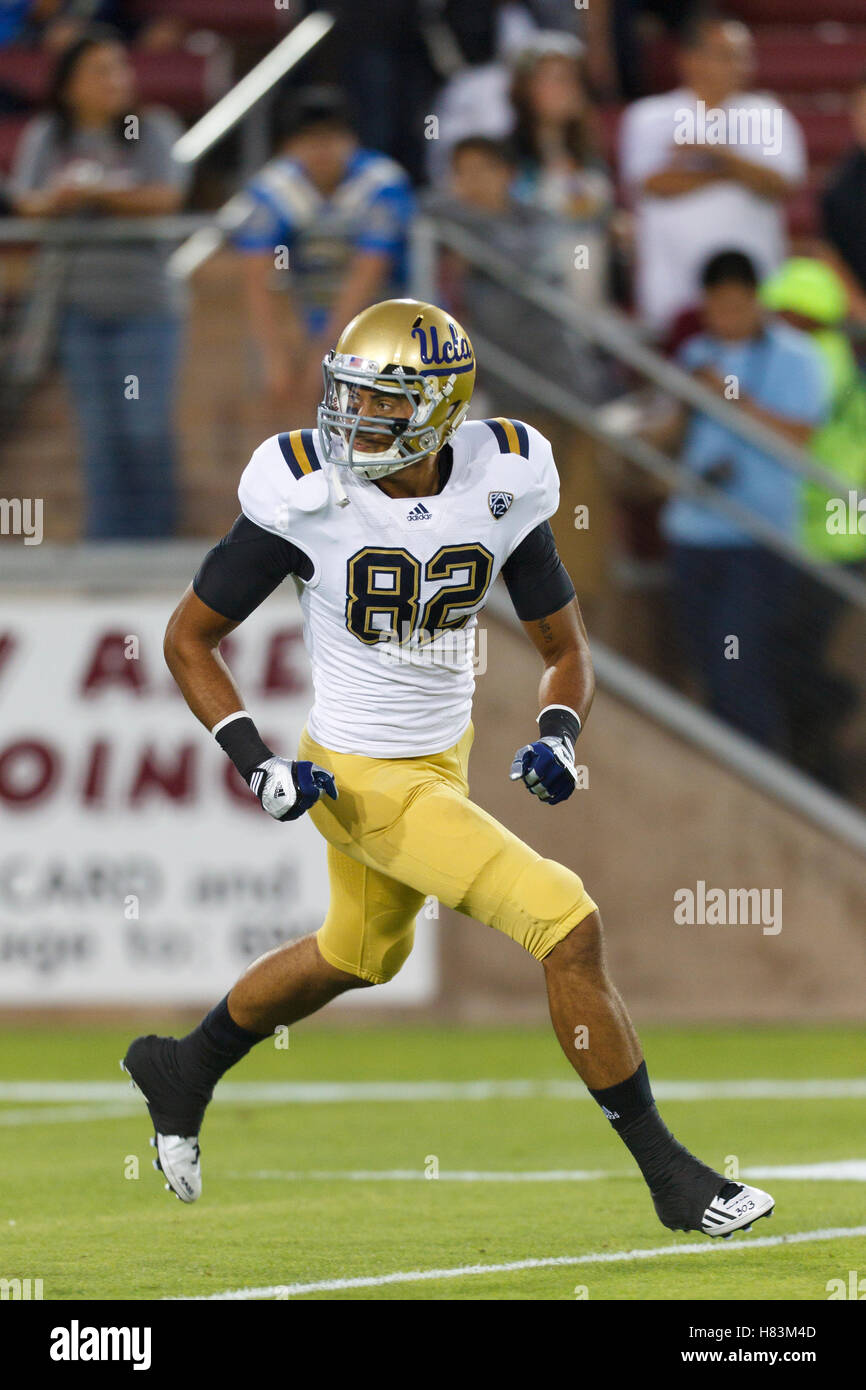 Oct 1, 2011; Stanford CA, USA; UCLA Bruins wide receiver Taylor Embree ...