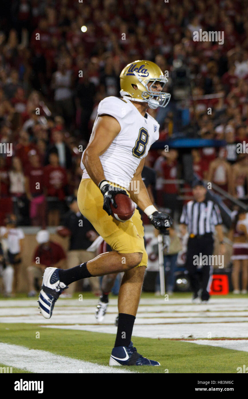 Oct 1, 2011; Stanford CA, USA; UCLA Bruins tight end Joseph Fauria (8 ...