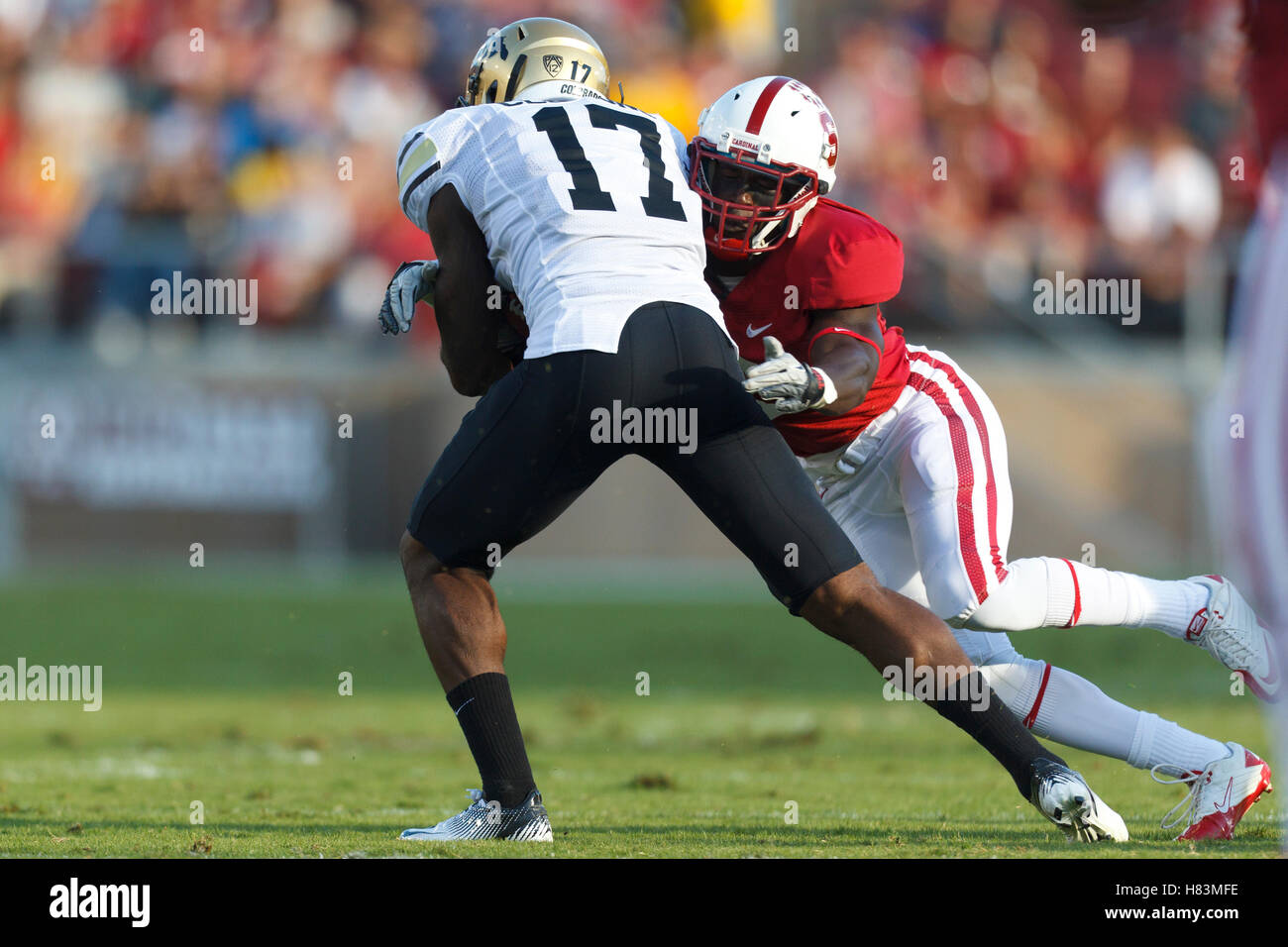 Oct 8, 2011; Stanford CA, USA; Colorado Buffaloes wide receiver Toney ...