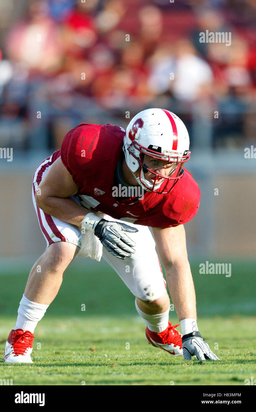 Oct 8, 2011; Stanford CA, USA; Stanford Cardinal linebacker Chase ...
