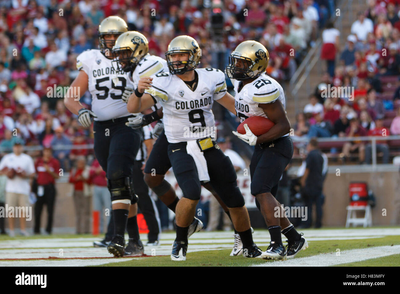 Oct 8, 2011; Stanford CA, USA; Colorado Buffaloes quarterback Tyler ...