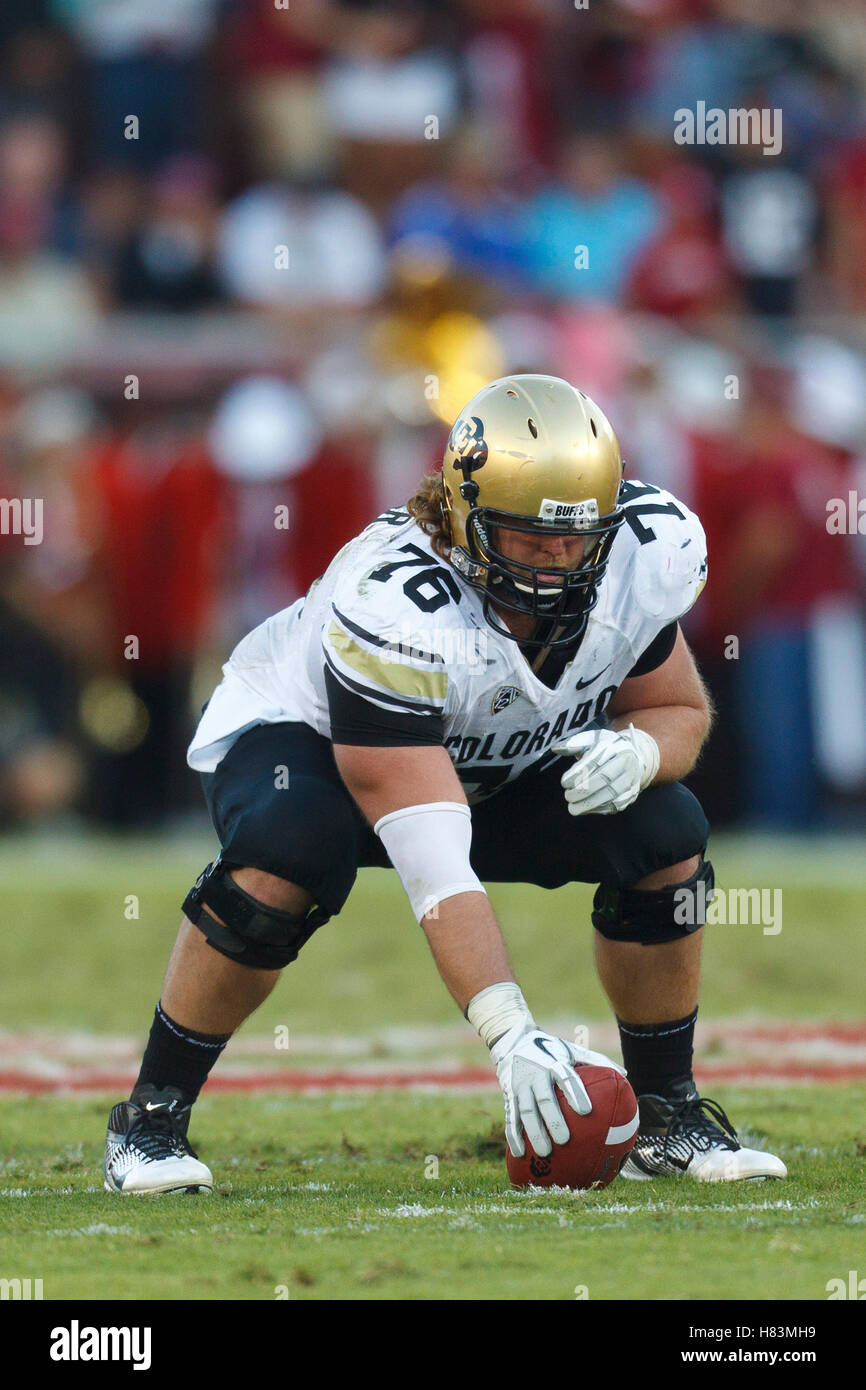 Oct 8, 2011; Stanford CA, USA; Colorado Buffaloes offensive linesman ...