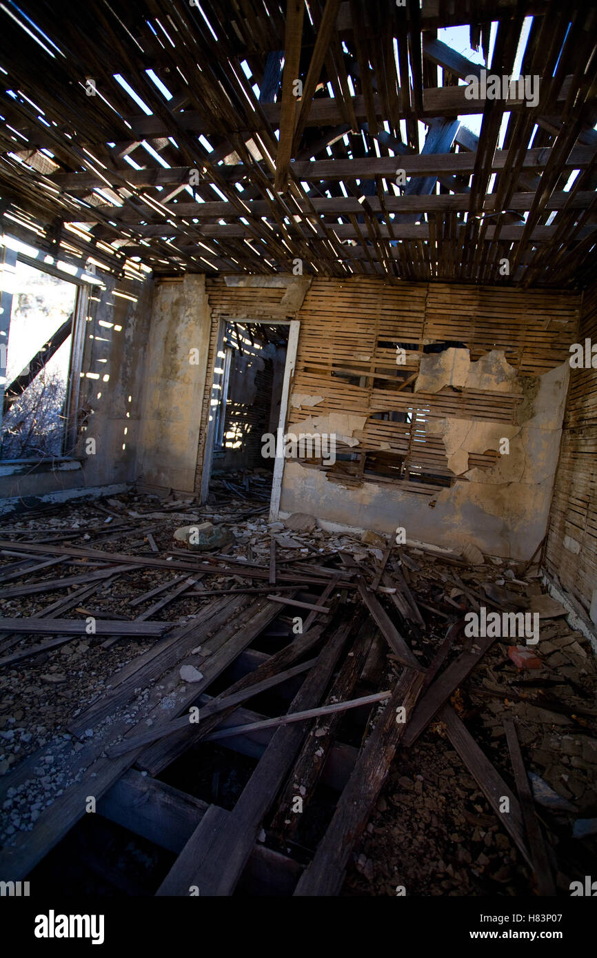 Look inside a ghost town house that is in New Mexico Stock Photo - Alamy
