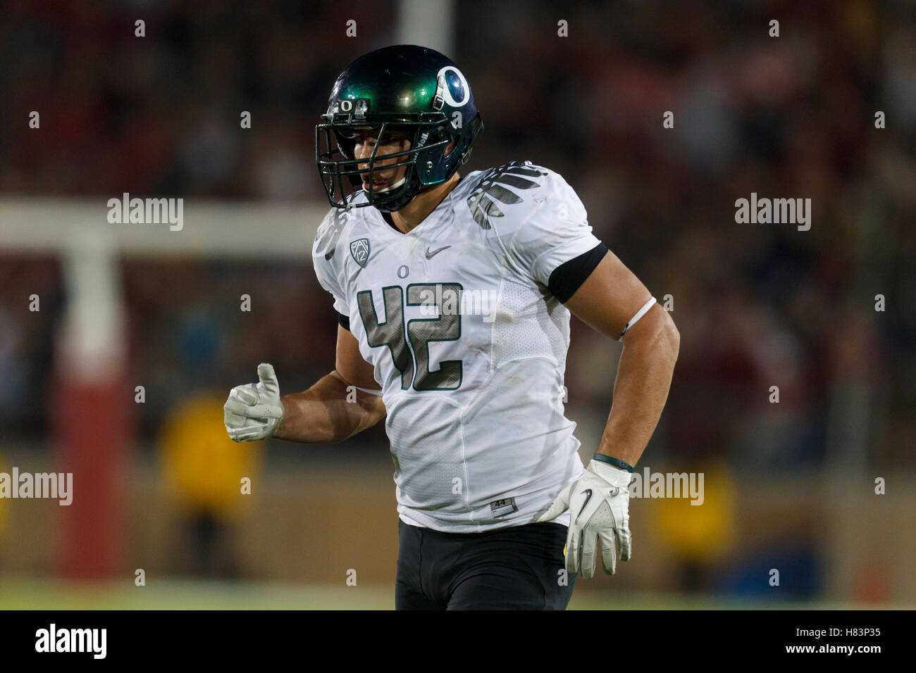 Nov 12, 2011; Stanford CA, USA; Oregon Ducks tight end David Paulson ...