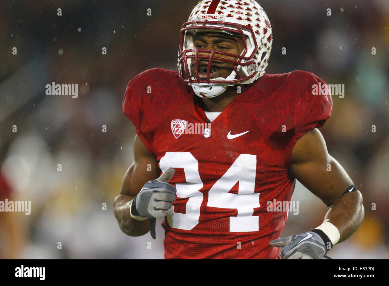 Nov 19, 2011; Stanford CA, USA; Stanford Cardinal running back Jeremy ...