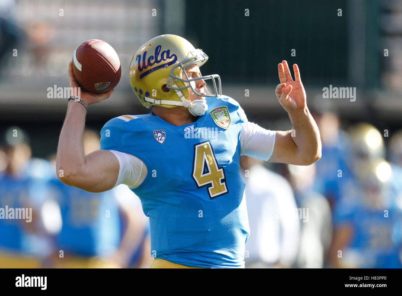 Dec 31, 2011; San Francisco CA, USA; UCLA Bruins quarterback Kevin ...