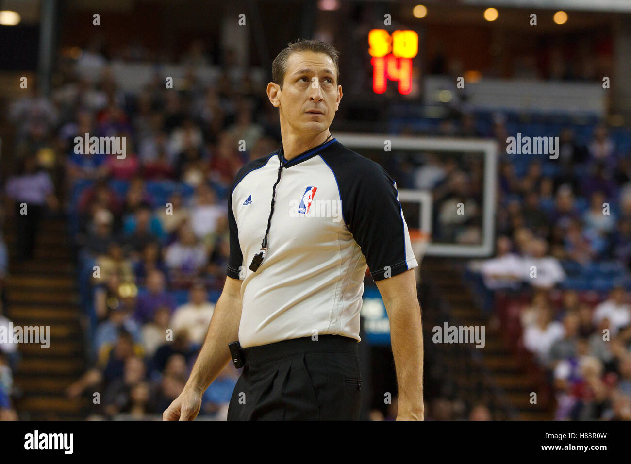 Jan 8, 2012; Sacramento, CA, USA; NBA referee J.T. Orr (72) during the ... Jan 8, 2012; Sacramento, CA, USA; NBA referee J.T. Orr (72) during the ...