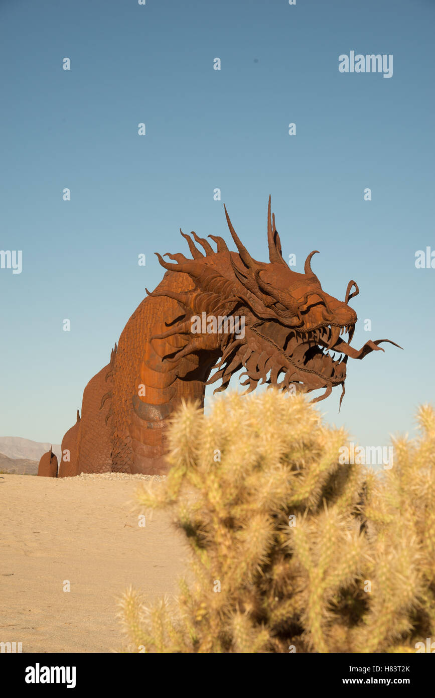 Ricard Breceda Metal Sculptures in Borrego Springs Desert Stock Photo ...