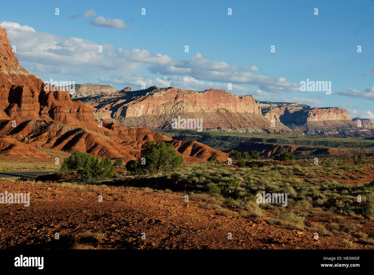 Sandstone buttes, Utah Stock Photo - Alamy