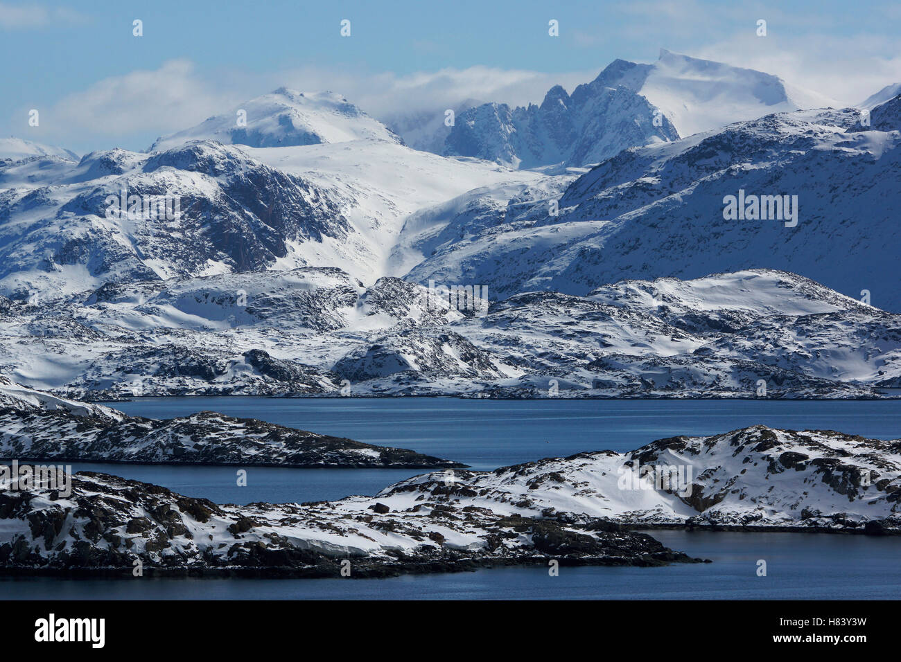 Fjord landscape, Greenland Stock Photo - Alamy
