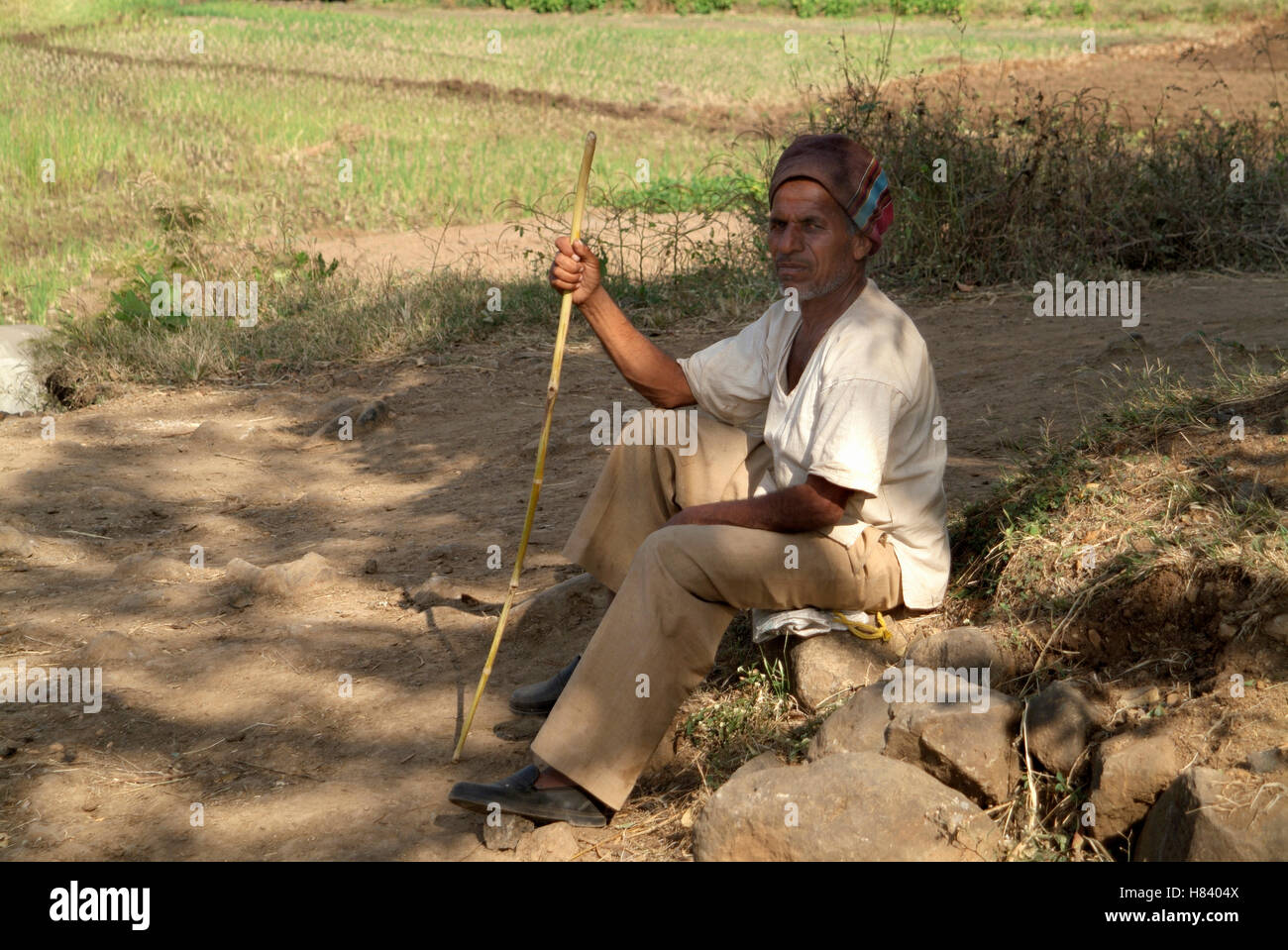 Rural farmer. Maharashtra, India Stock Photo - Alamy