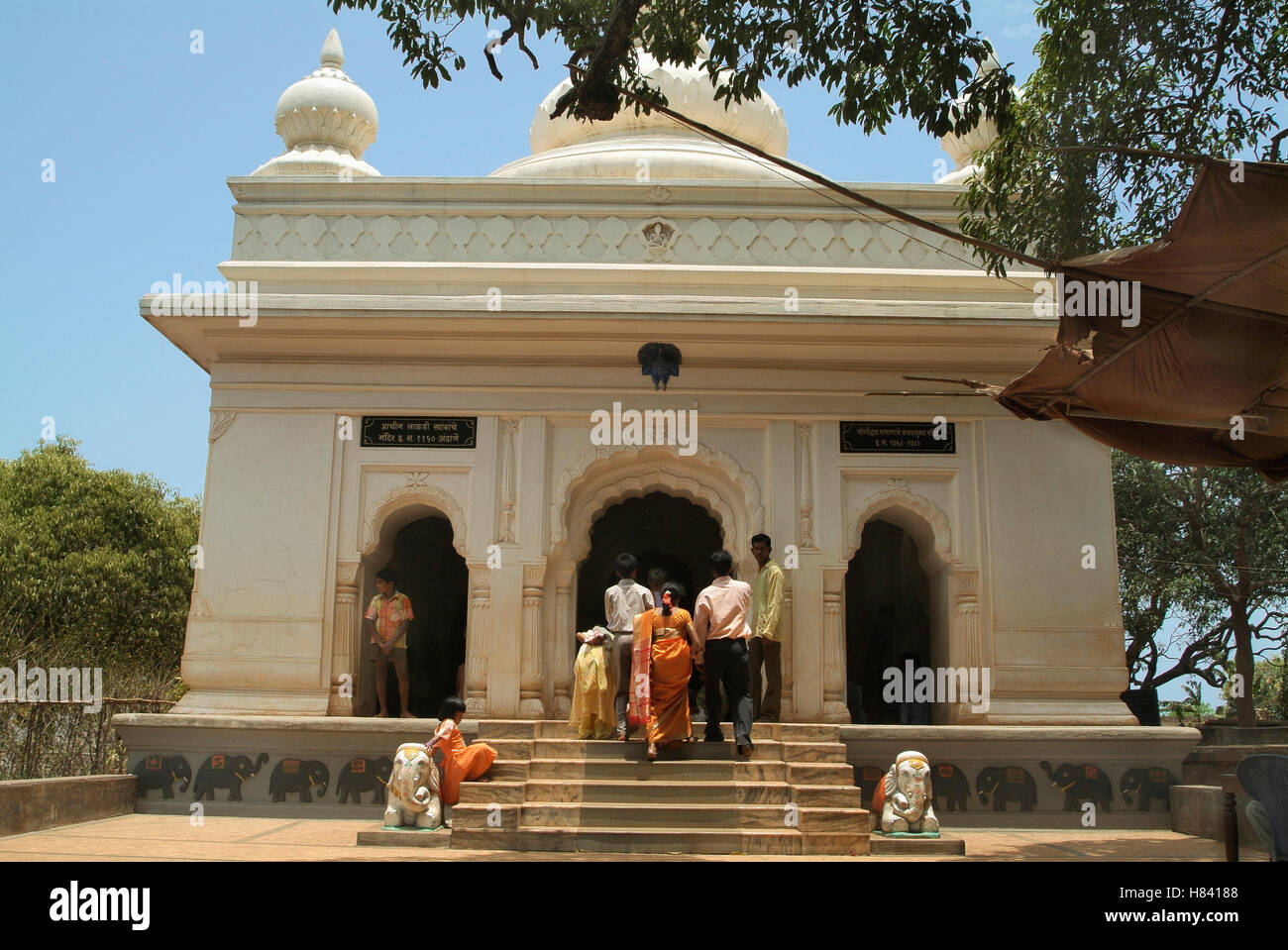 Ganesh temple. Anjarle, Maharashtra, India Stock Photo - Alamy