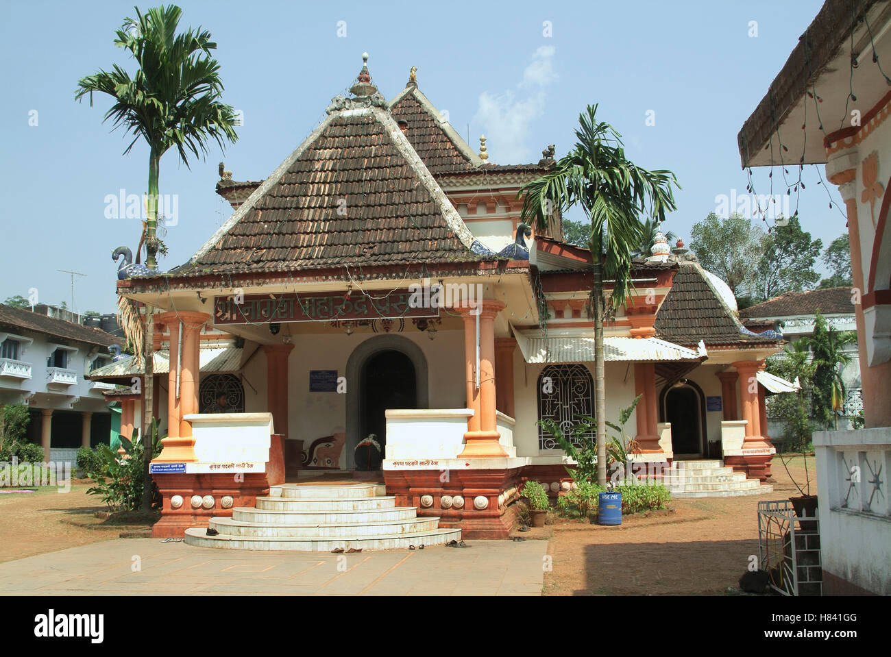 Nageshi temple, Near Ponda, Goa, India Stock Photo - Alamy