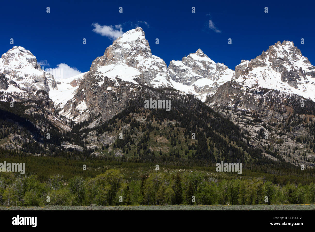 Teton Range, Grand Teton National Park, Wyoming Stock Photo - Alamy