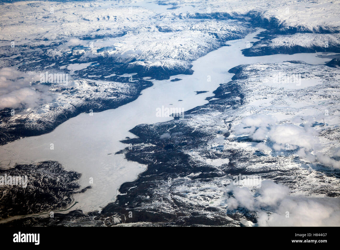 Fjord landscape, Greenland Stock Photo - Alamy