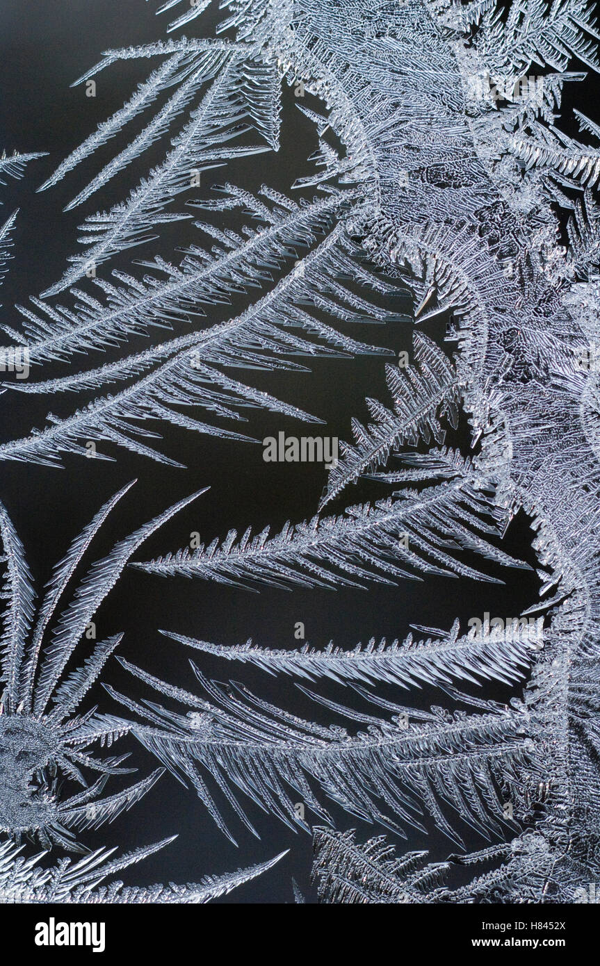 Frost on window, Alaska Stock Photo - Alamy
