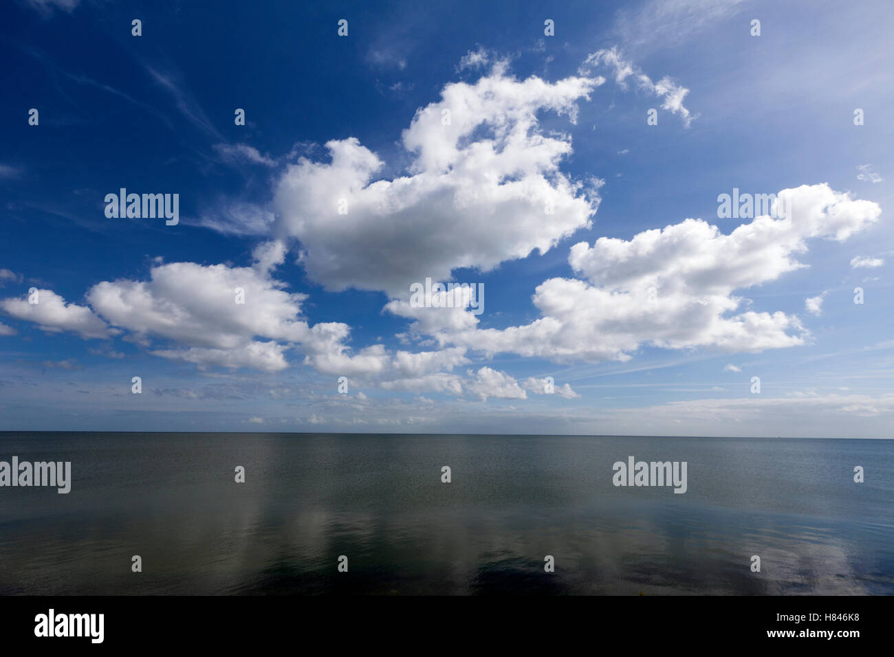 Ocean and clouds, Texel Island, North Sea, Netherlands Stock Photo - Alamy