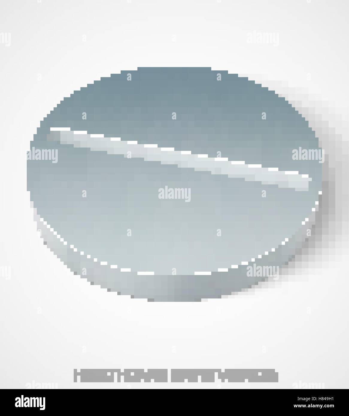 Health icon: extruded Metallic Pill with transparent shadow, EPS 10 vector illustration Stock ...