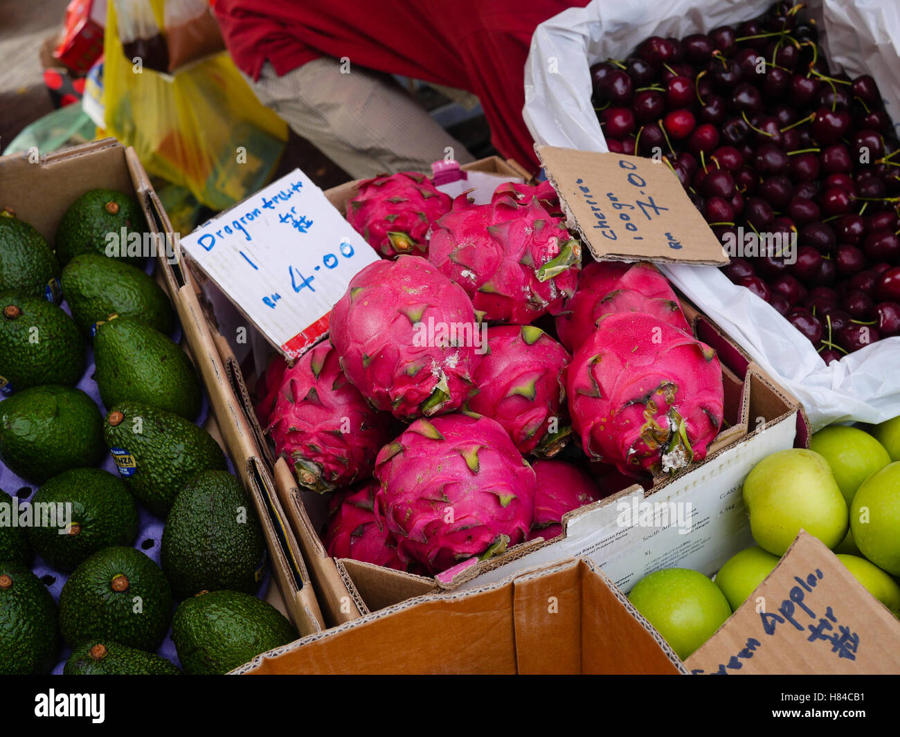 Durian and other fruits for sale in a market Stock Photo - Alamy