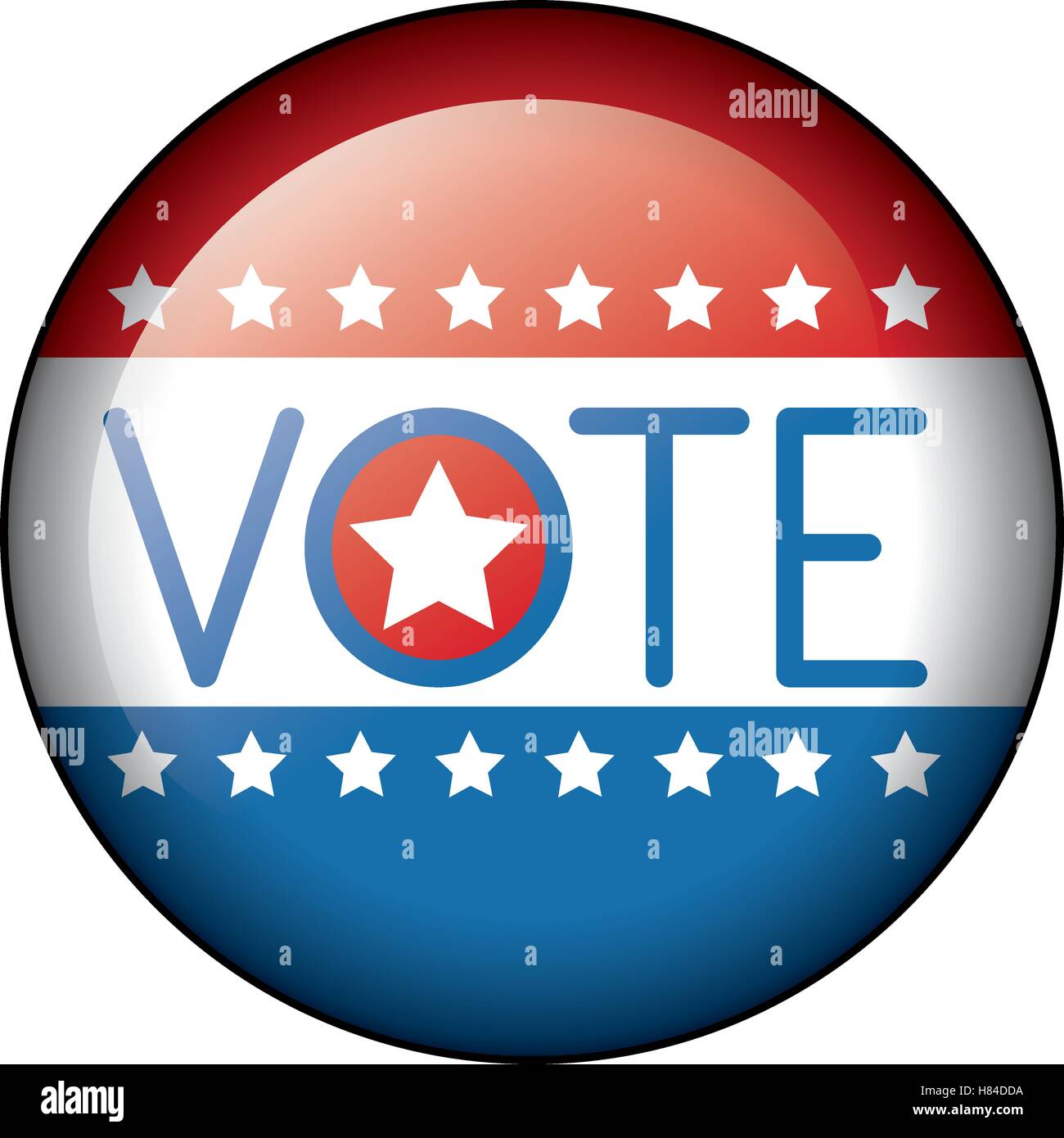 Seal stamp icon. Vote president election government and campaign theme ...