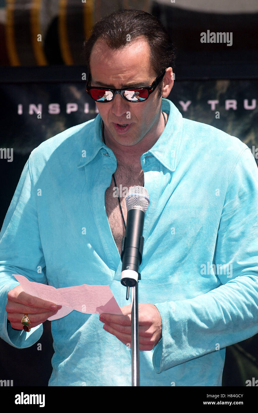 NICOLAS CAGE JOHN WOO HANDPRINTS CEREMONY MANN'S CHINESE THEATRE ...