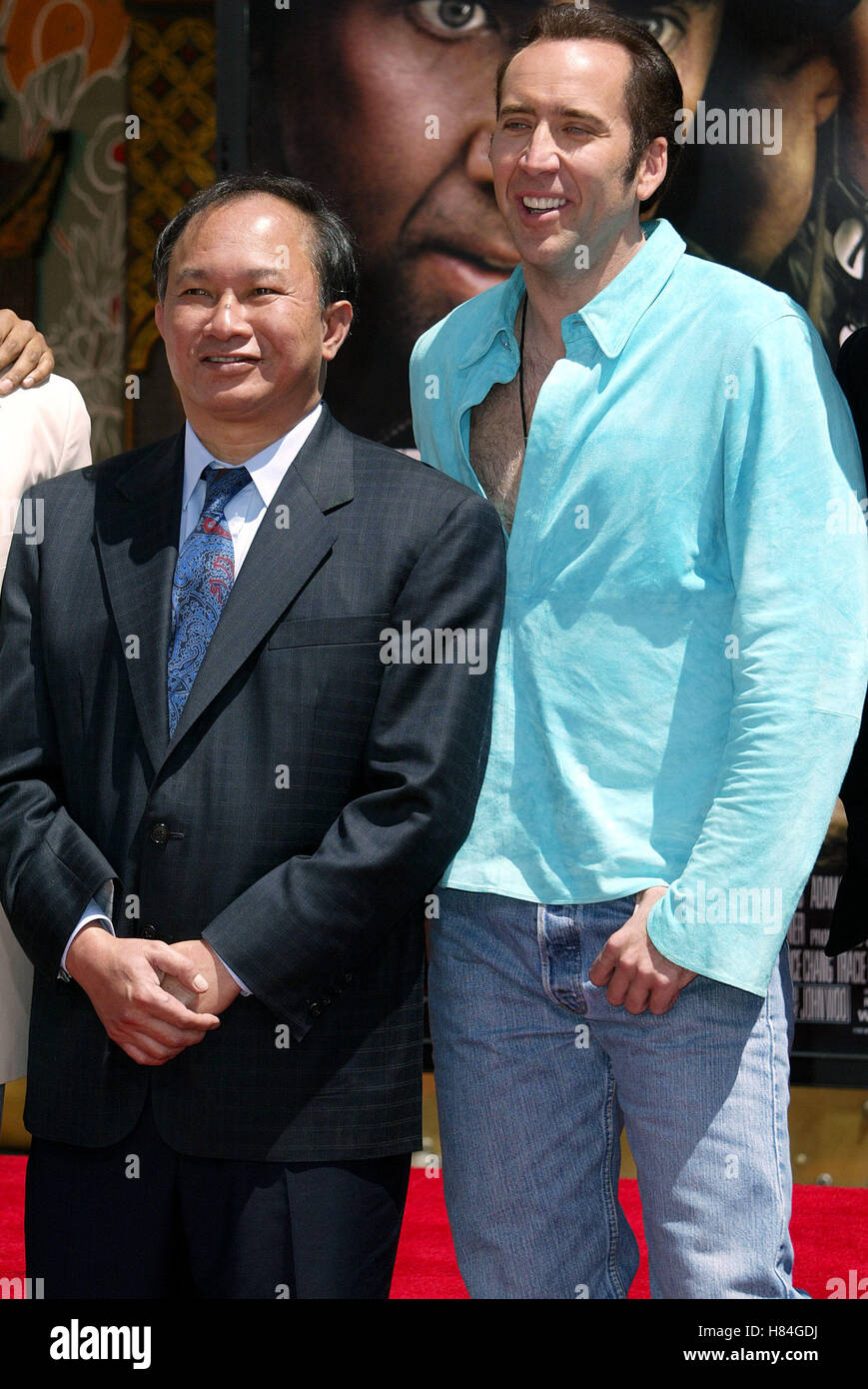 NICOLAS CAGE & JOHN WOO JOHN WOO HANDPRINTS CEREMONY MANN'S CHINESE ...