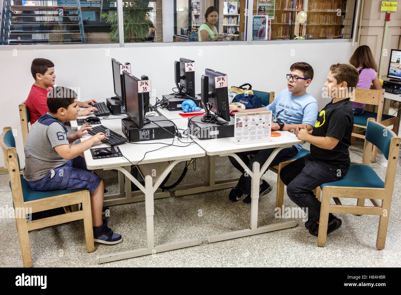 Miami Florida,Hialeah,JFK Library,Health & Literacy Fair,interior ...