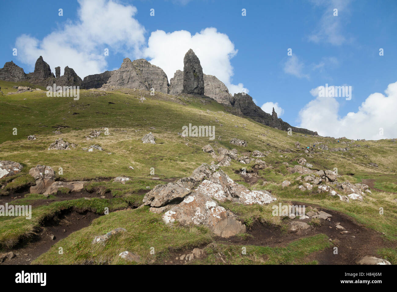 Old Man of Storr rock formation, Trotternish Peninsula, Isle of Skye ...