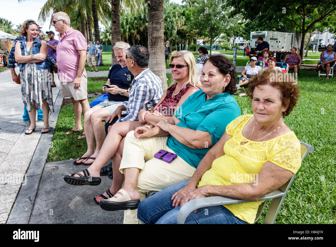 Miami Beach Florida,Collins Park,free music concert,Timbalive,Cuban ...