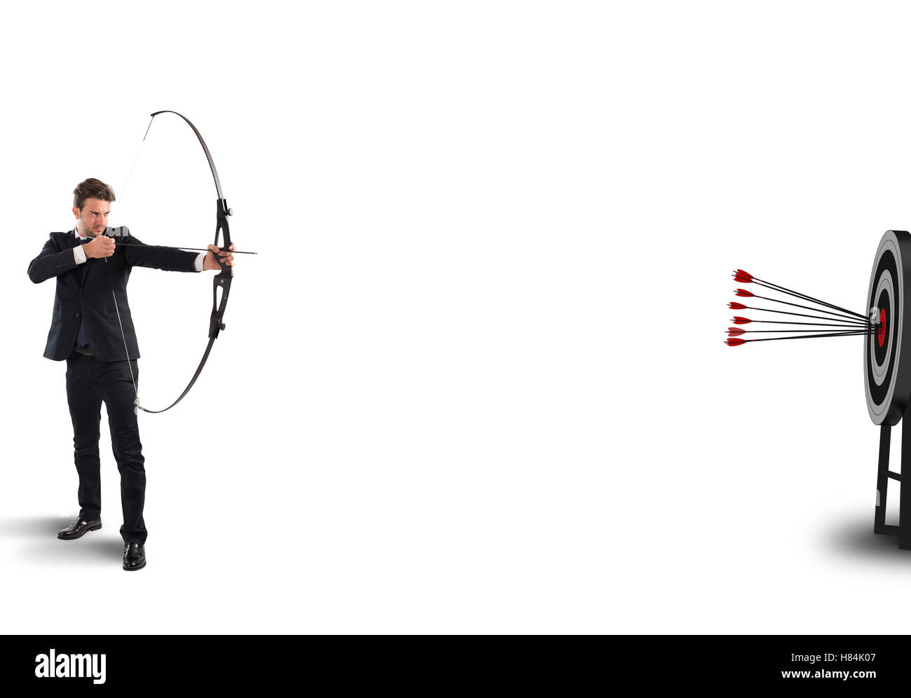 Hitting the target Stock Photo - Alamy