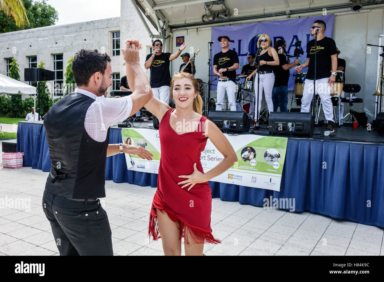 Miami beach florida collins park salsa hi-res stock photography and ...
