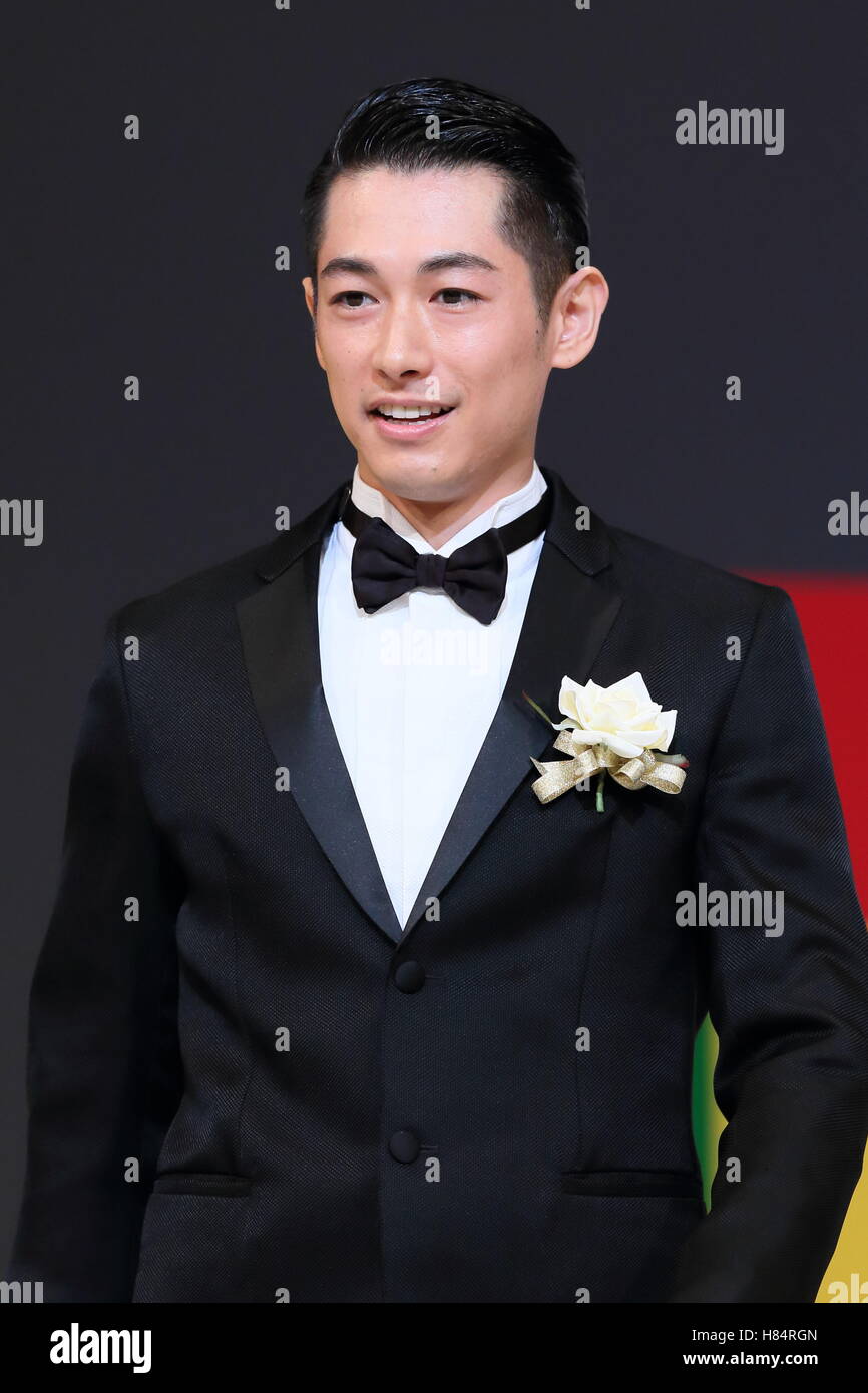 Japanese actor Dean Fujioka attends the award ceremony of the Tokyo ...