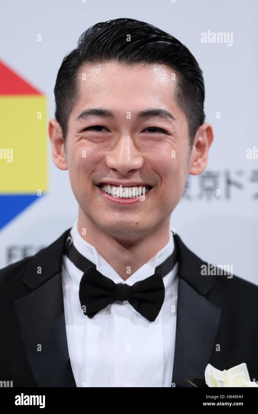 Japanese actor Dean Fujioka attends the award ceremony of the Tokyo ...