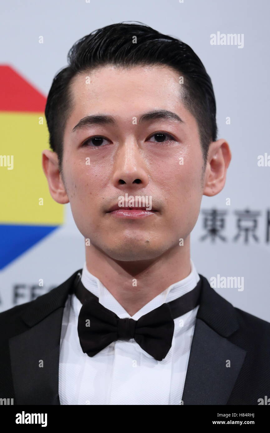 Japanese actor Dean Fujioka attends the award ceremony of the Tokyo ...