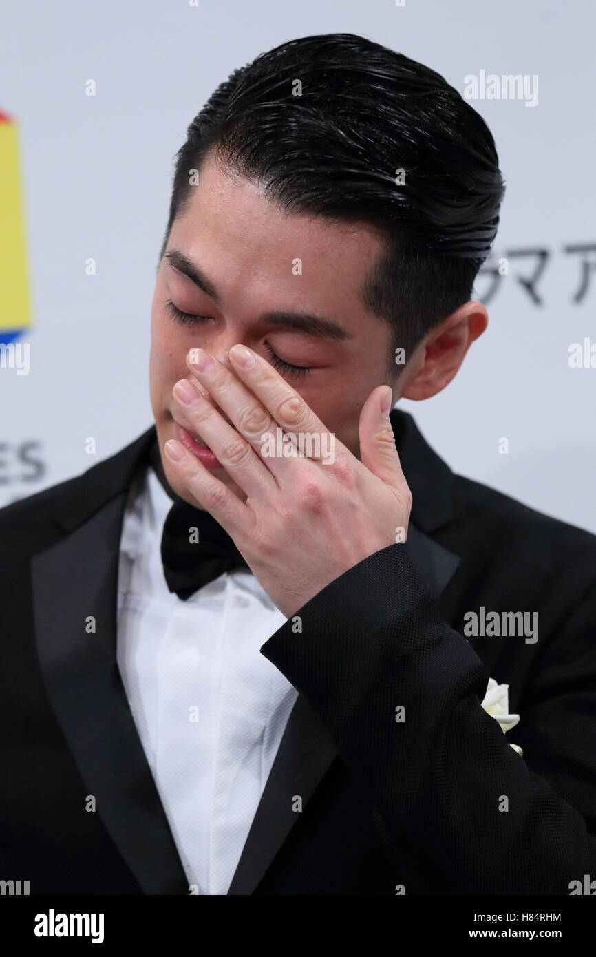 Japanese actor Dean Fujioka attends the award ceremony of the Tokyo ...
